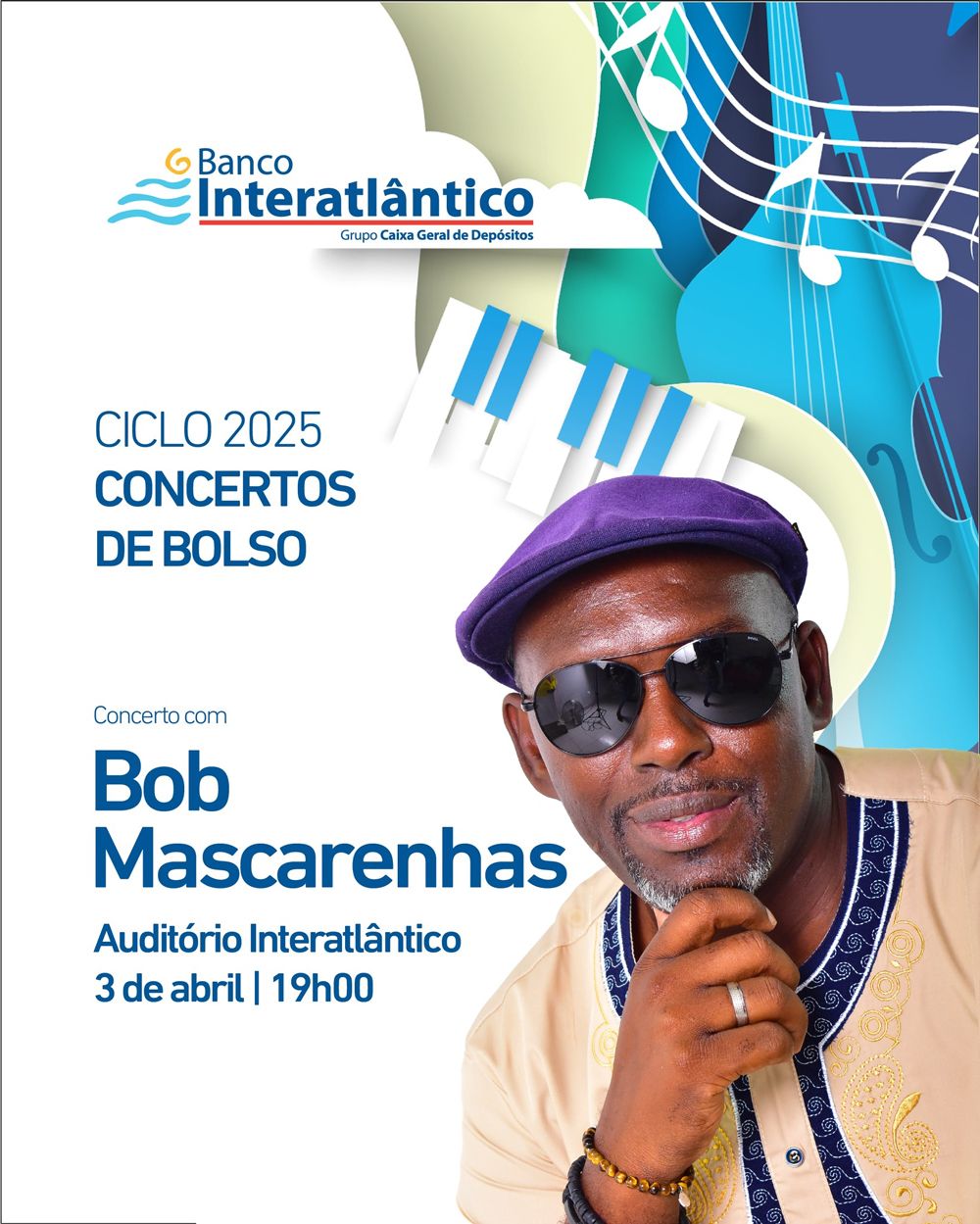 Bob Mascarenhas, no Auditório Banco Interatlântico