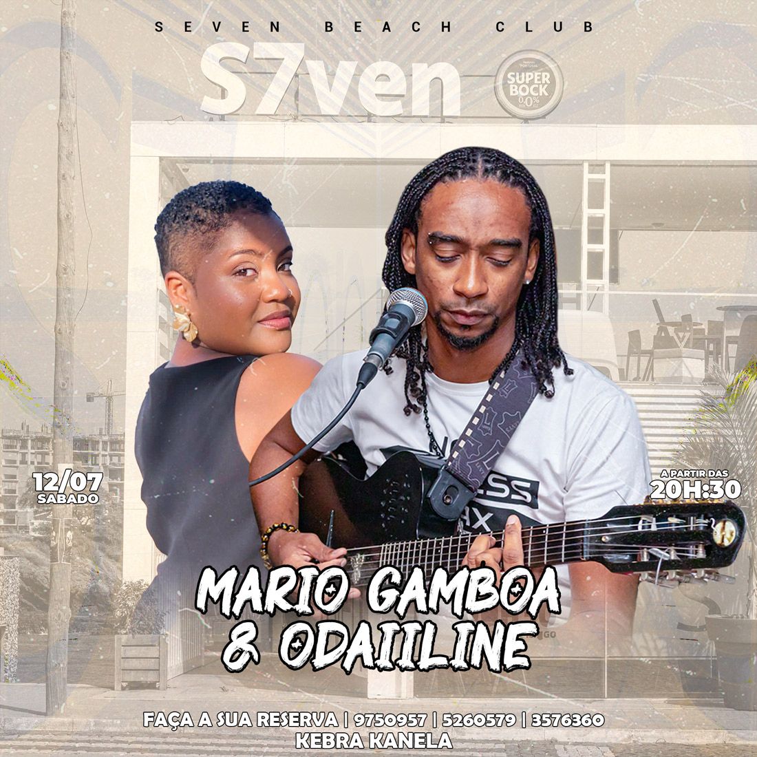 Mario Gamboa & Odaiiline, no Seven Beach Club