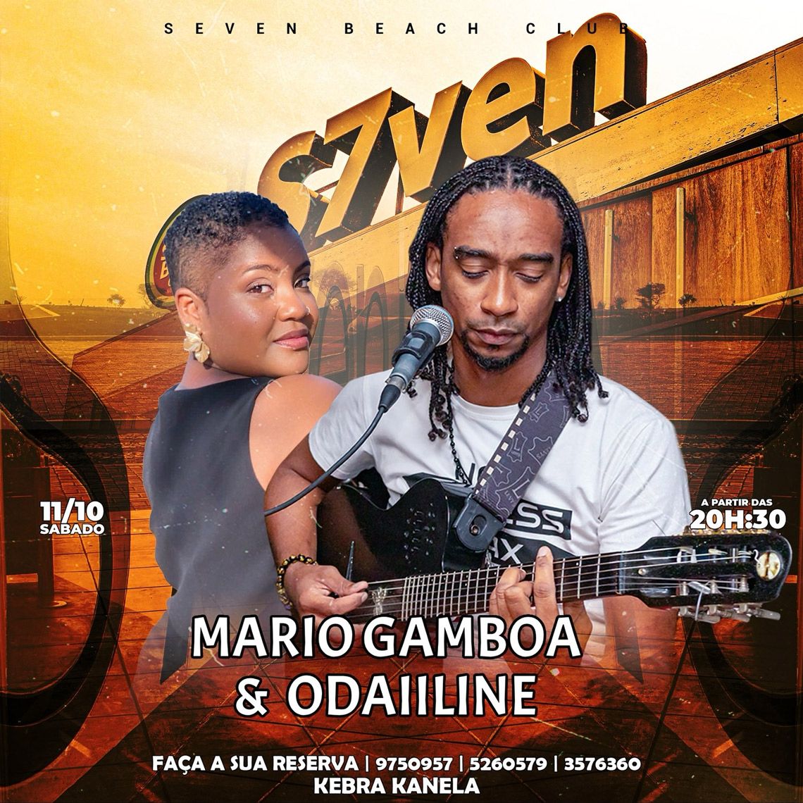 Mario Gamboa & Odaiiline, no Seven Beach Club